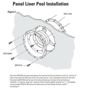 Certikin PU9 Standard LT White LED Pool Light - Liner