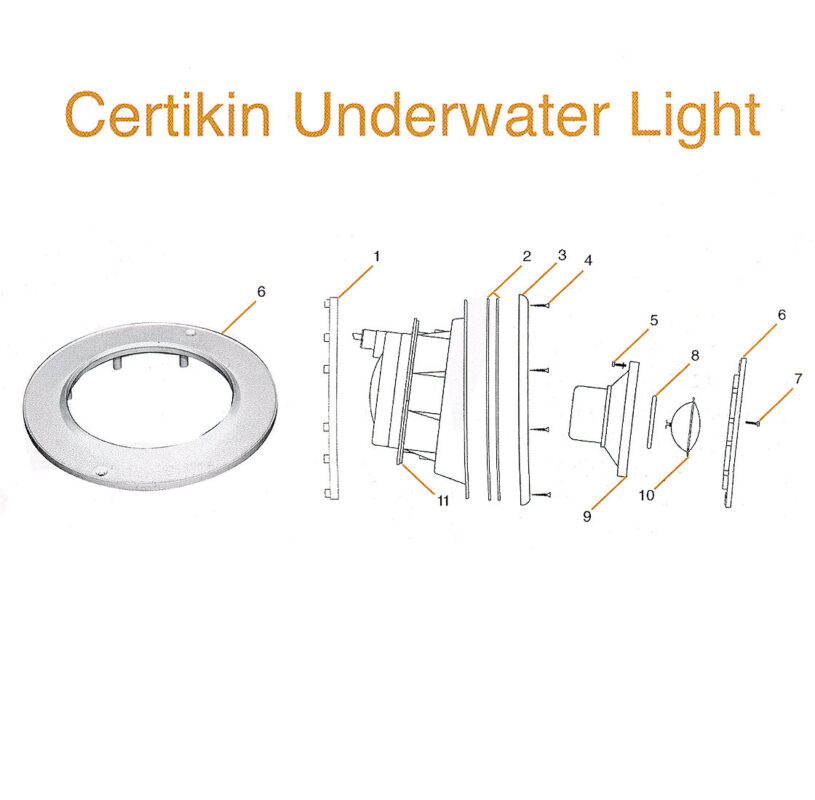 Certikin PU9 Swimming Pool Light Spares