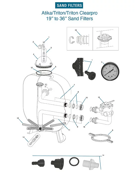 Sand Filter Parts | Sand Filter Spares | Pool Filters | UK Pool Store