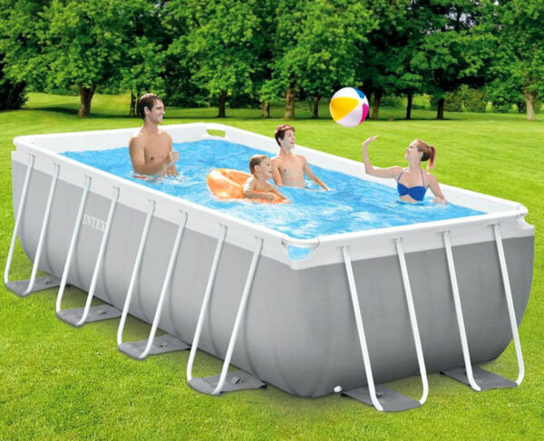 INTEX Rectangular Prism Swimming Pool – 4m x 2m x 1.22m - UK Pool Store